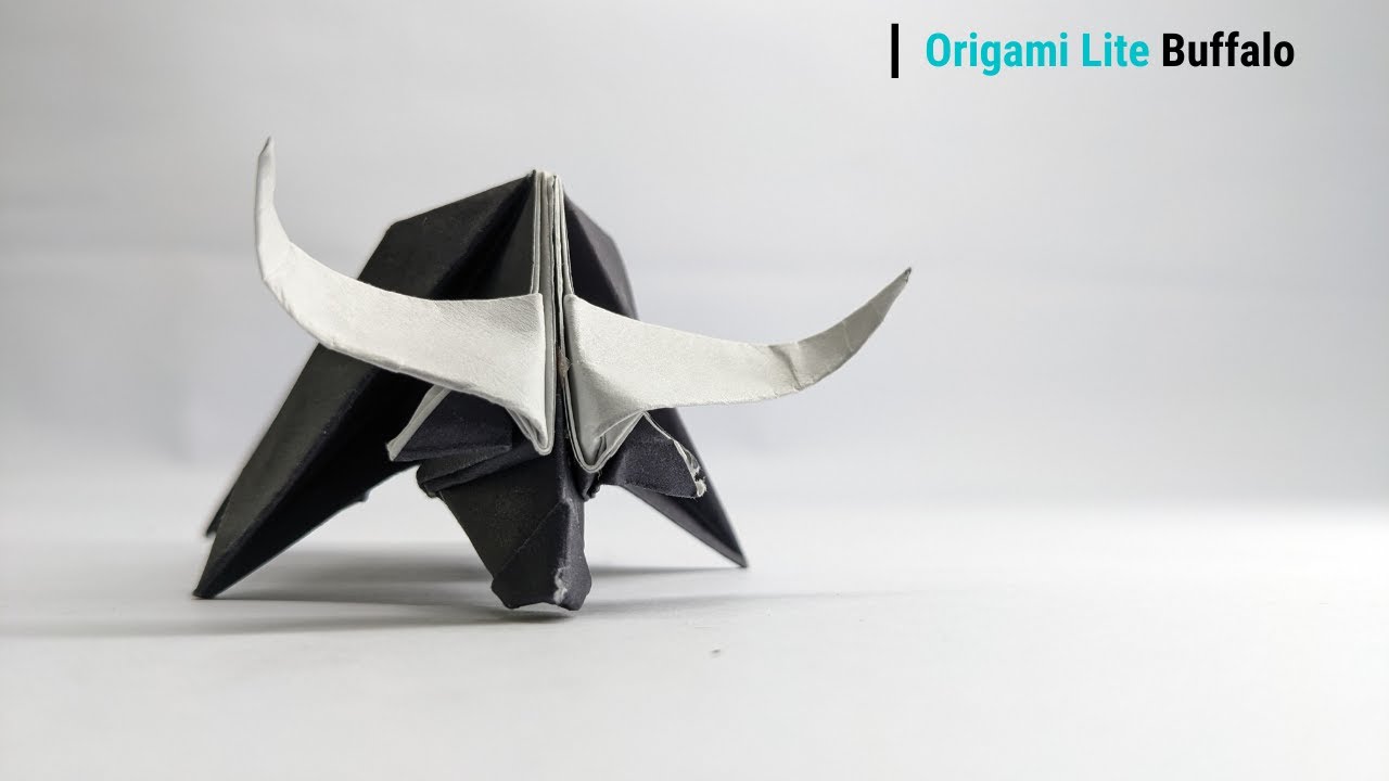 Origami Buffalo Easy to Follow Step by Step Instructions - YouTube