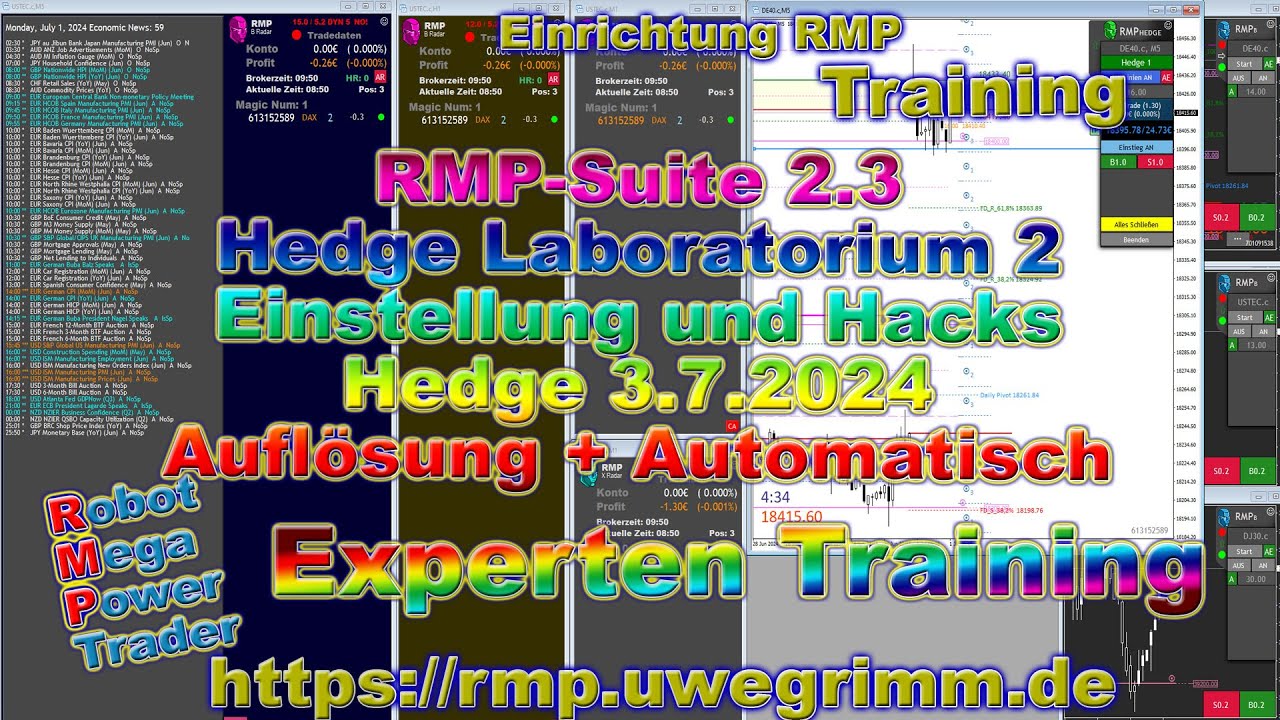 RMP Trading Experten 'Training Hedge Laboratorium 03.07.2024 Teil 2 von ...