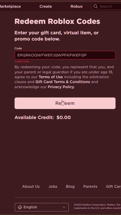 Can you get Robux by redeeming a random code? #roblox #robux #shorts ...