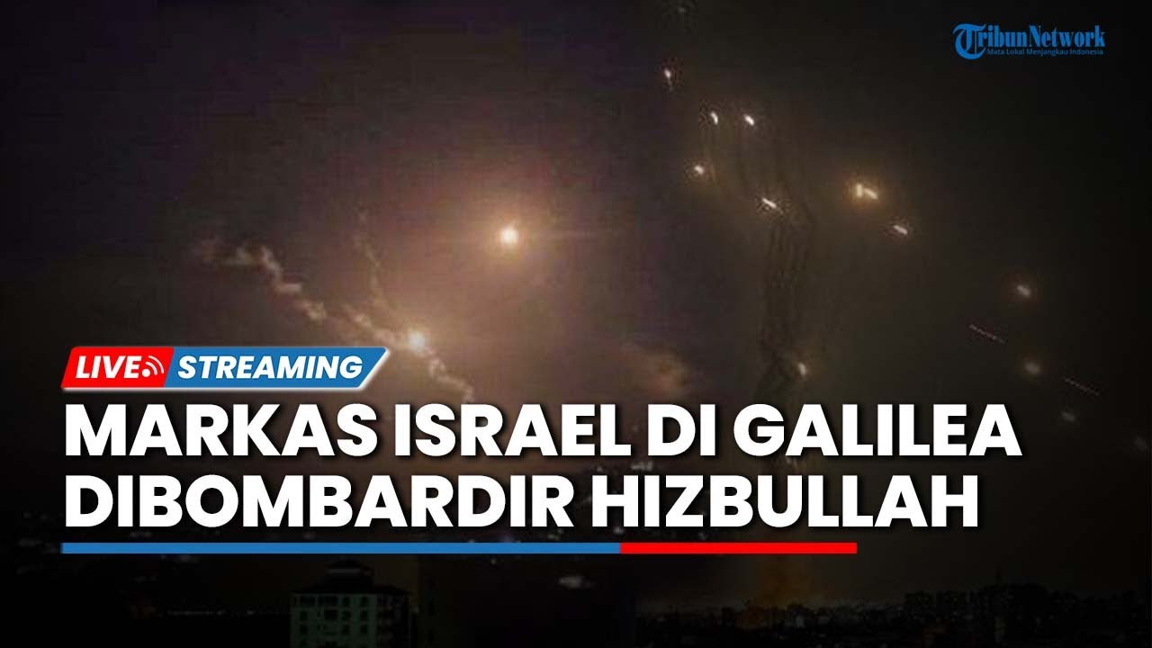 🔴Markas Israel di Galilea Dibombardir Hizbullah, & Serangan Balasan ...