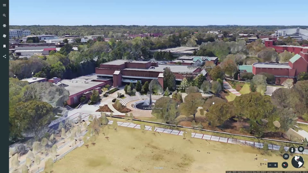 Google Earth tour of Georgia Tech - YouTube