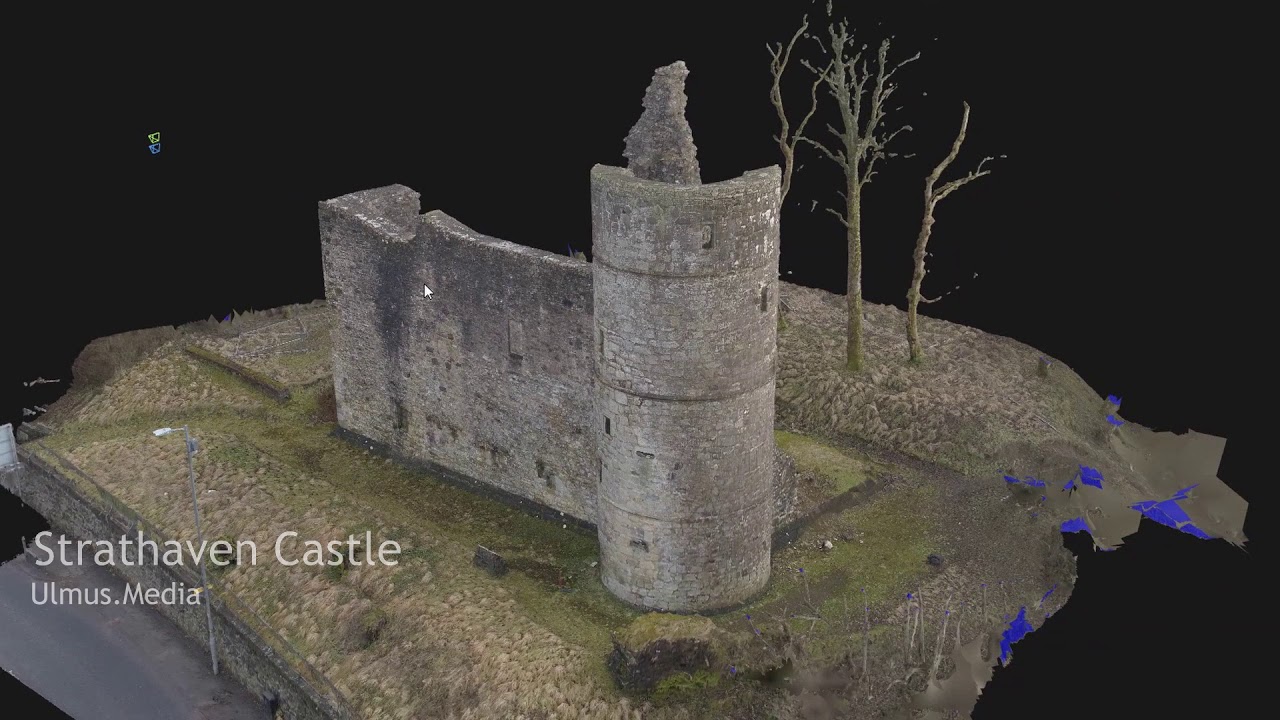 Strathaven Castle, Photogrammetric Model - YouTube