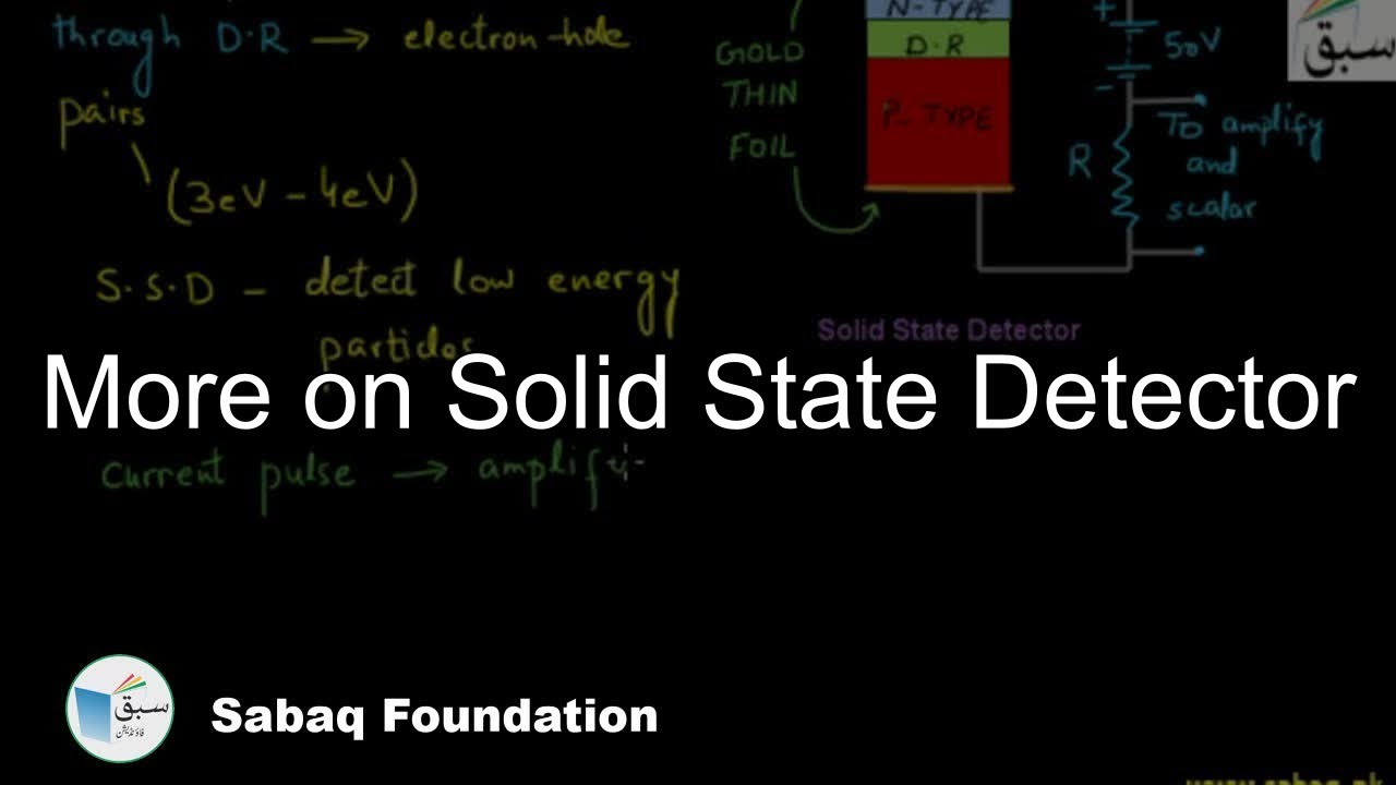 More on Solid State Detector, Physics Lecture | Sabaq.pk - YouTube