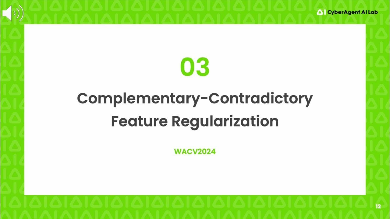 Complementary-Contradictory Feature Regularization Against Multimodal Overfitting - YouTube