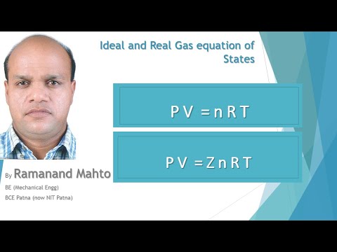 Ideal and Real Gas Equation of States - YouTube