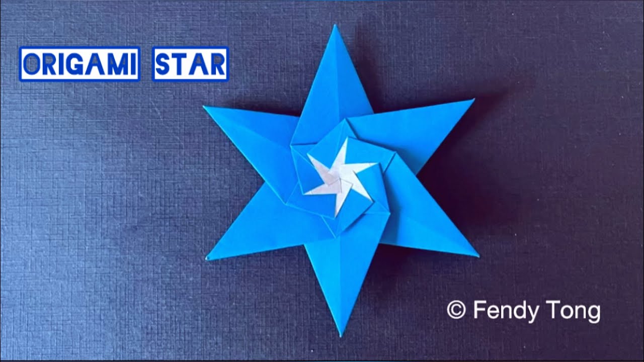 Origami 6-Point Star - YouTube