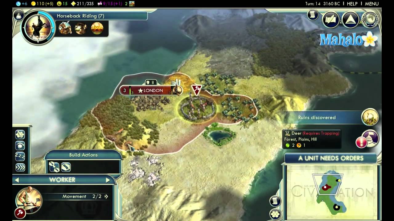Sid Meier's Civilization V Walkthrough - England - YouTube