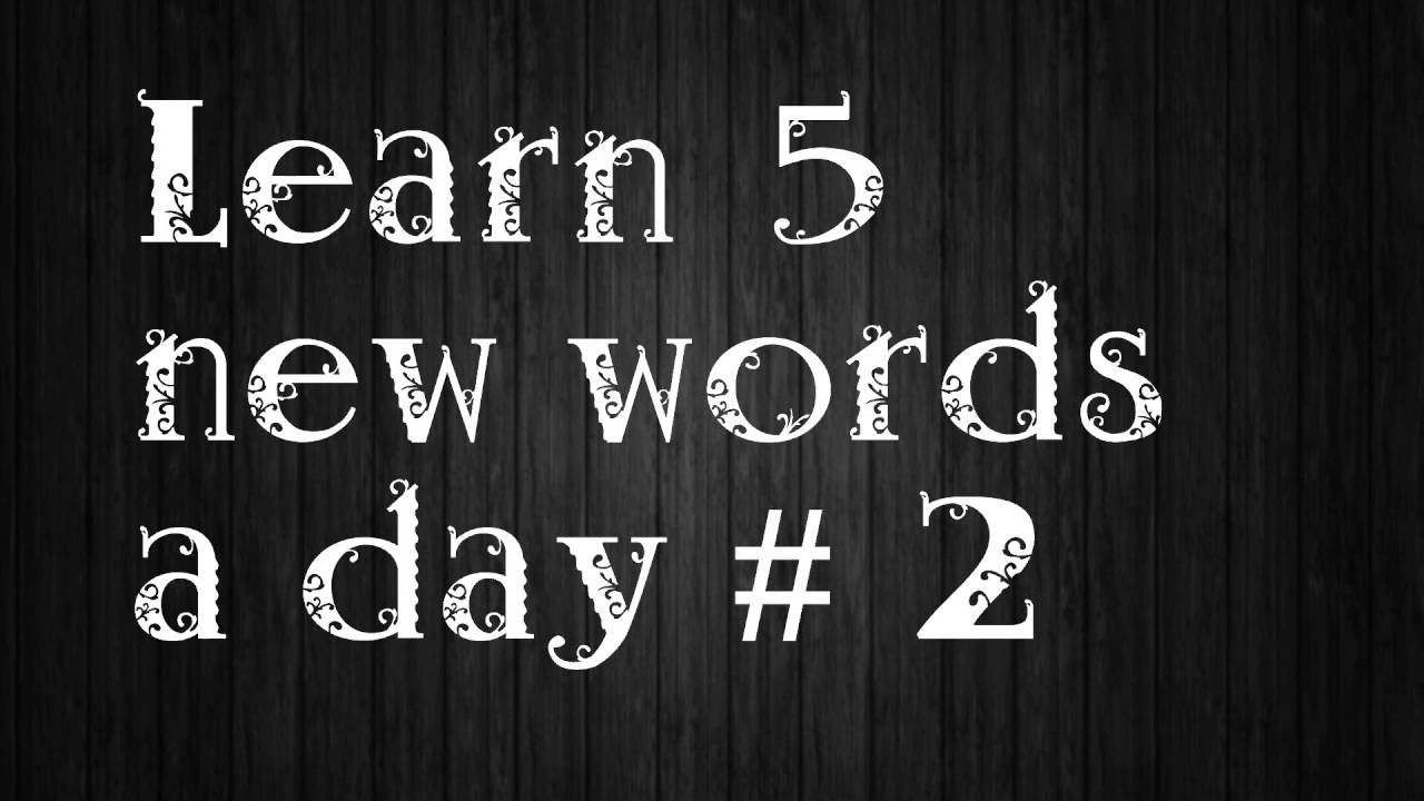 Learn 5 New Words a day #2 With Pronunciation!!! - YouTube