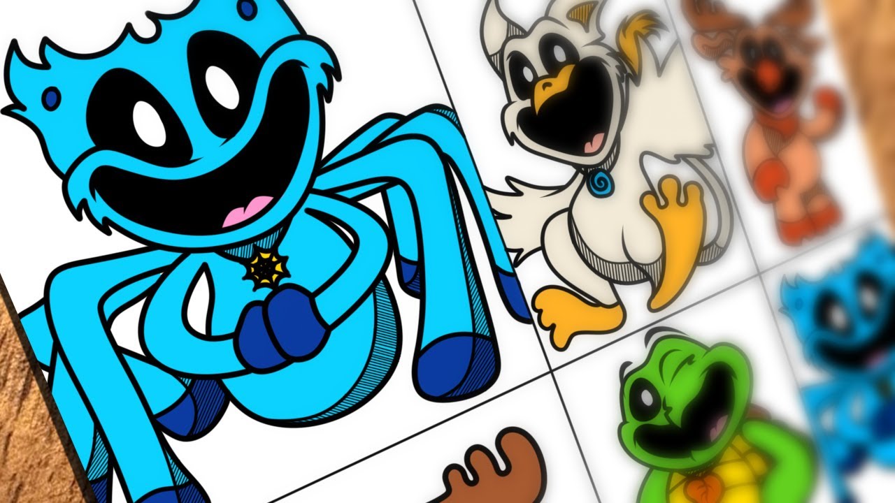 Drawing New Monsters: SMILING CRITTERS from Poppy Playtime 4 / How to ...