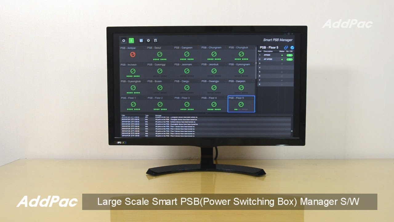 Large Scale PSB(Power Switching Box) Manager S/W(IP 원격전원제어 관리 소프트웨어 ...