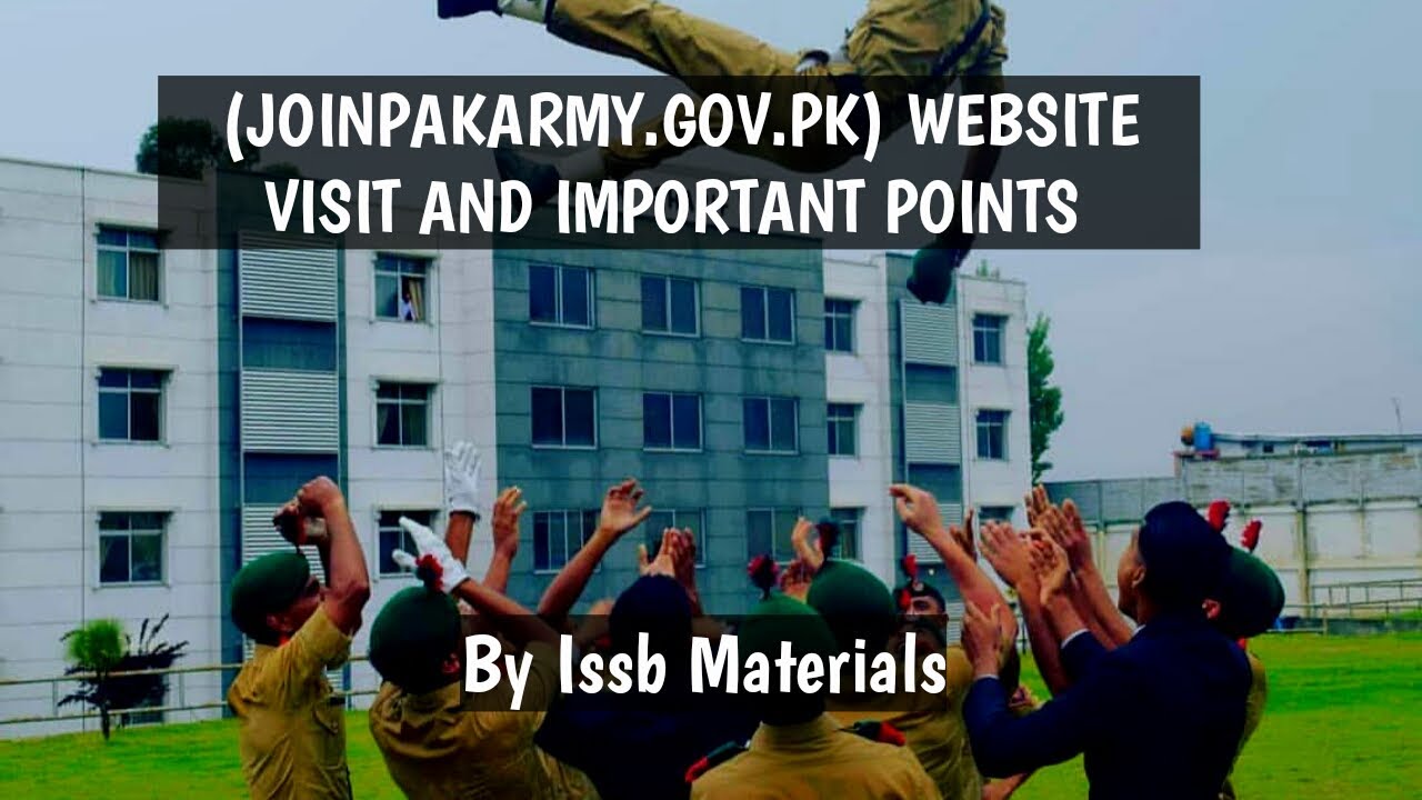 (Joinpakarmy.gov.pk) Official Pakistan Army website Visit and Important ...