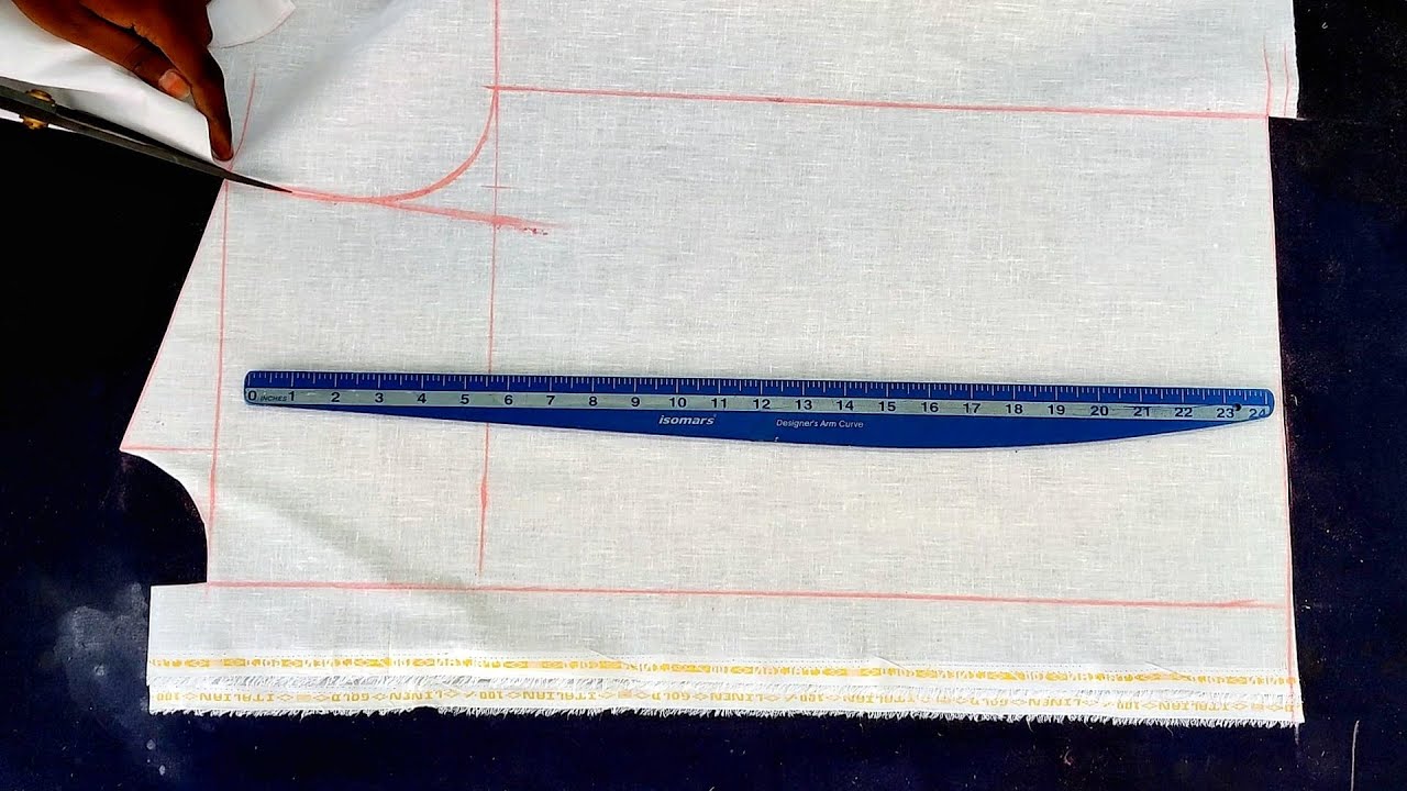 Men's 38 size half hand shirt parfect cutting simple steps - YouTube