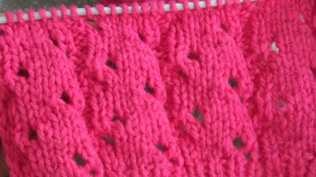 perfect!!💯 Very Easy To Make two Needles! knitting design #075 - YouTube