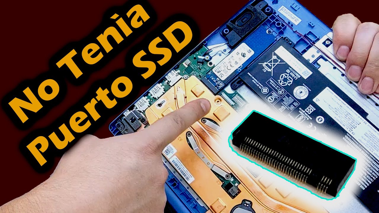 Le instalamos el Puerto SSD a una laptop para que pueda usar un disco ...