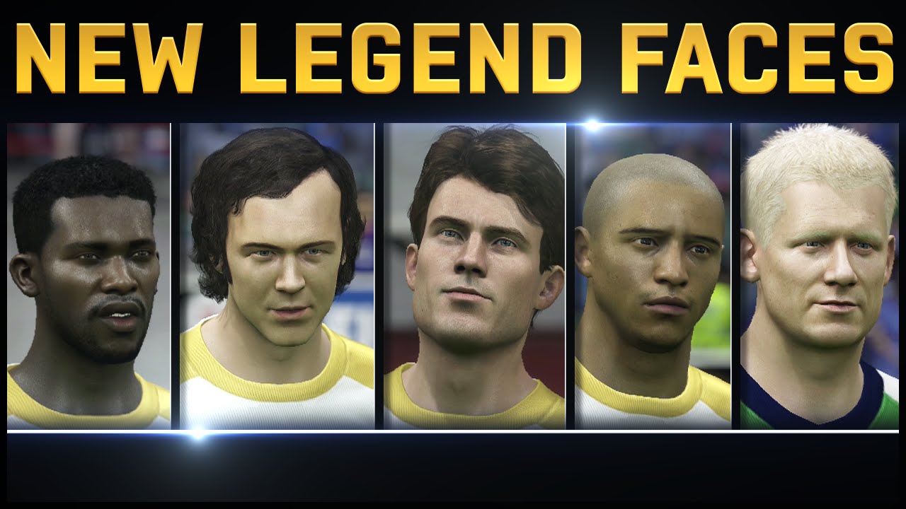 FIFA 15 LEGENDS: ALL NEW PLAYER FACES - YouTube