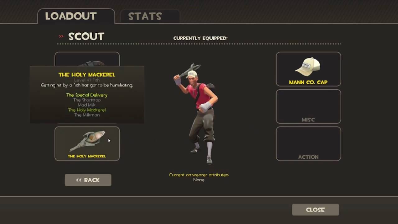 How to Craft a Holy Mackerel New Scout Melee TF2 Polycount Update - YouTube