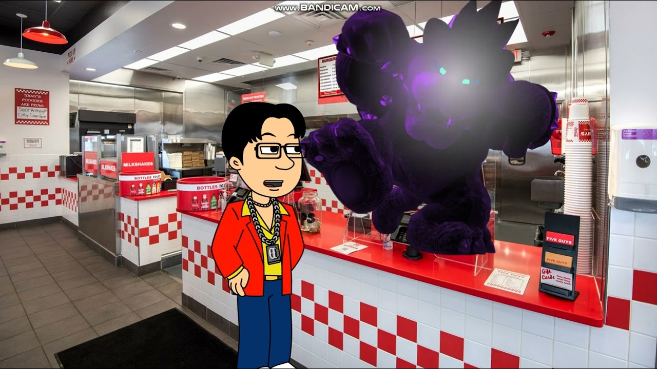 Dark Virtual Meowser Gets A Job At Five Guys/Fired/Grounded - YouTube