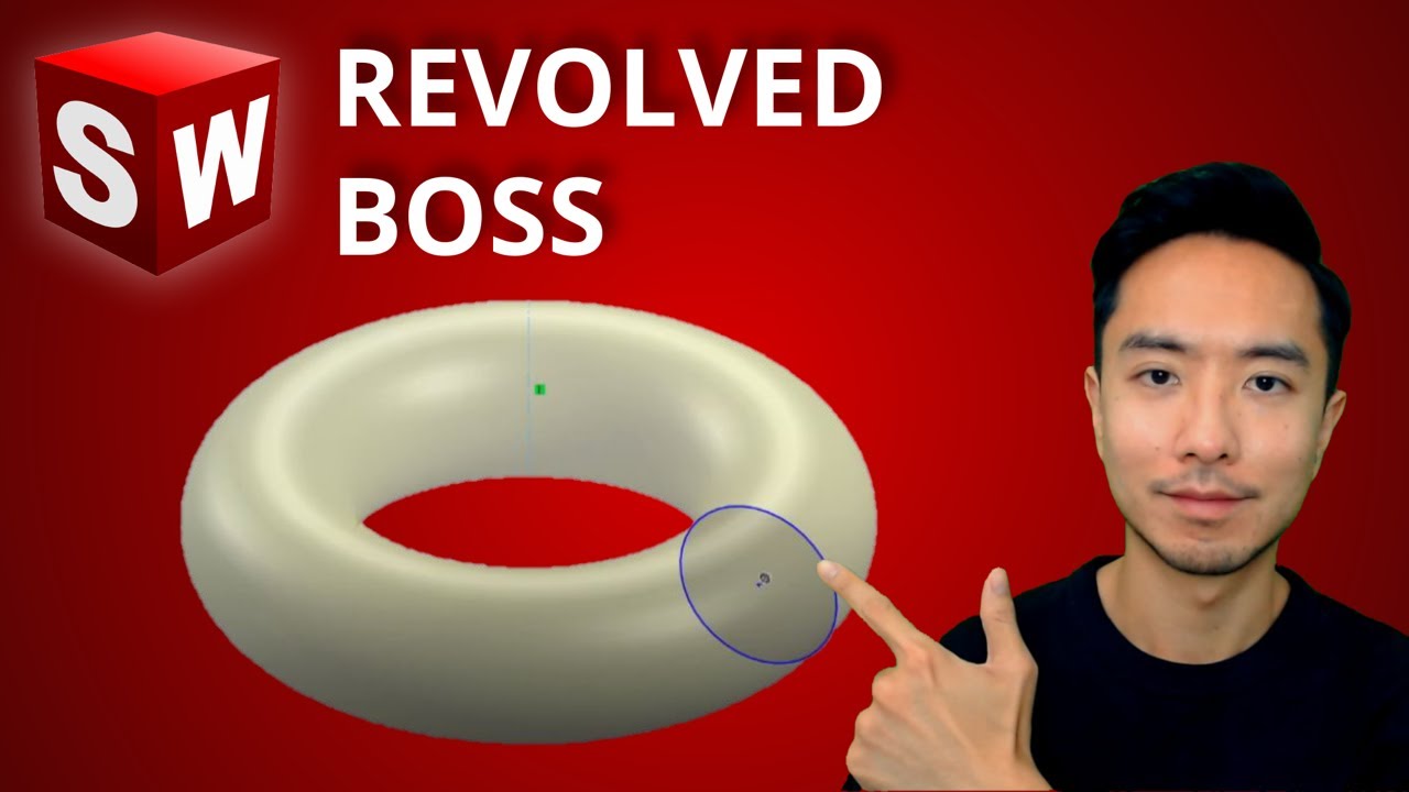 Solidworks Revolved Boss Base - YouTube