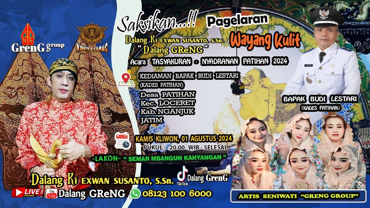 Live Pagelaran Wayang kulit Ki Dalang GrenG // Lakon : SEMAR MBANGUN ...
