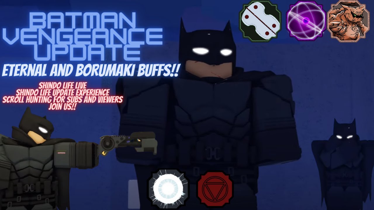 🔴[BATMAN UPDATE] SCROLL HUNTING FOR VIEWERS/SUBS - Shindo Life Live ...