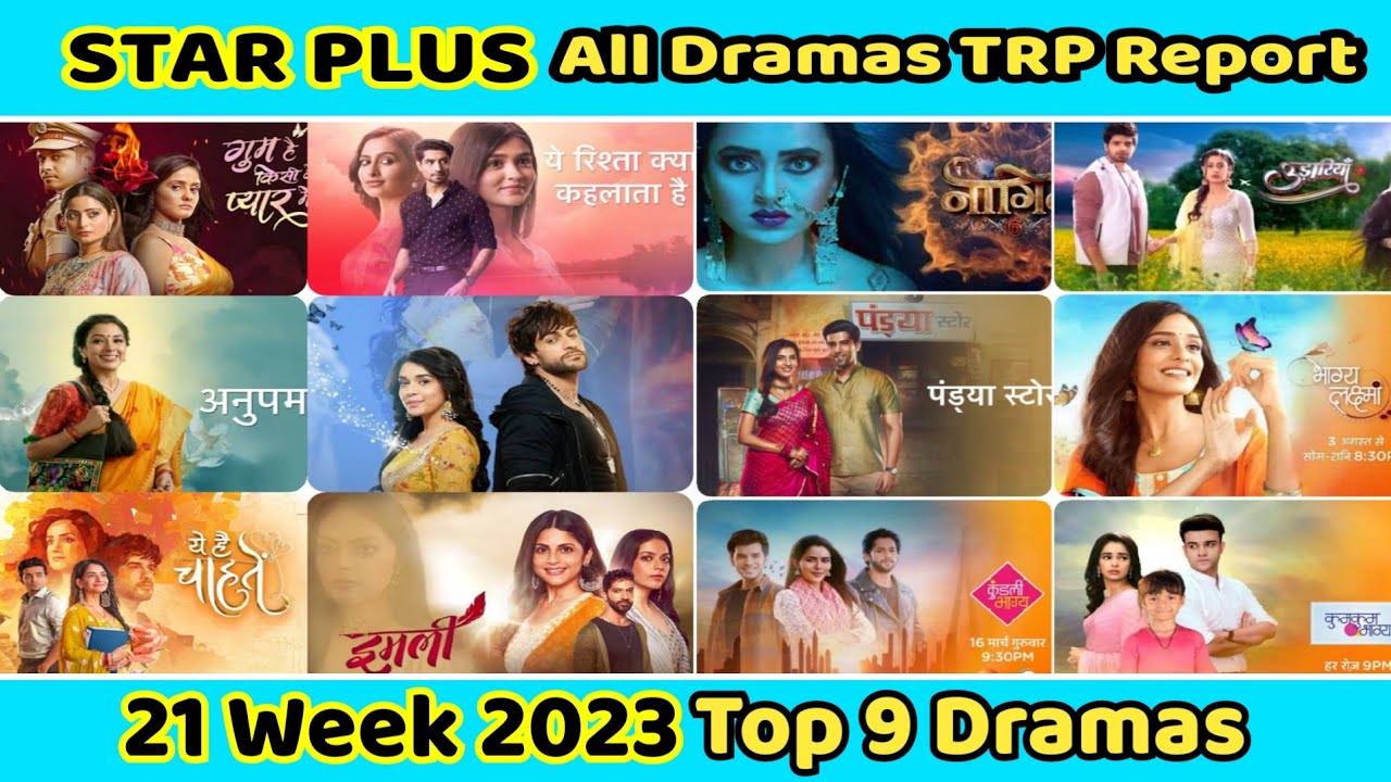 STAR PLUS l Dramas Trp Report l 21 Week l 05 June 2023 l its Drama l ...