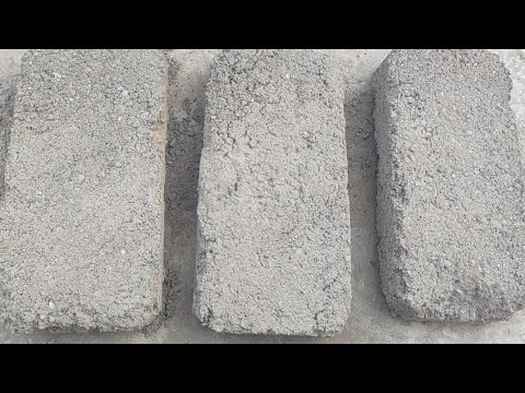 OMG! concrete asmr heavy slabs fully dried dry crumbling on floor+mud ...
