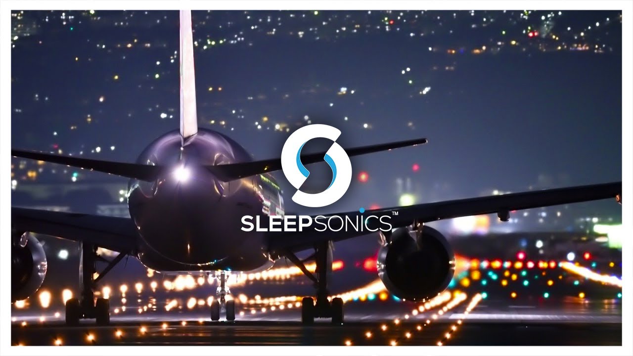 Airplane Landing and Takeoff Sounds at Airport / 8 Hours - YouTube