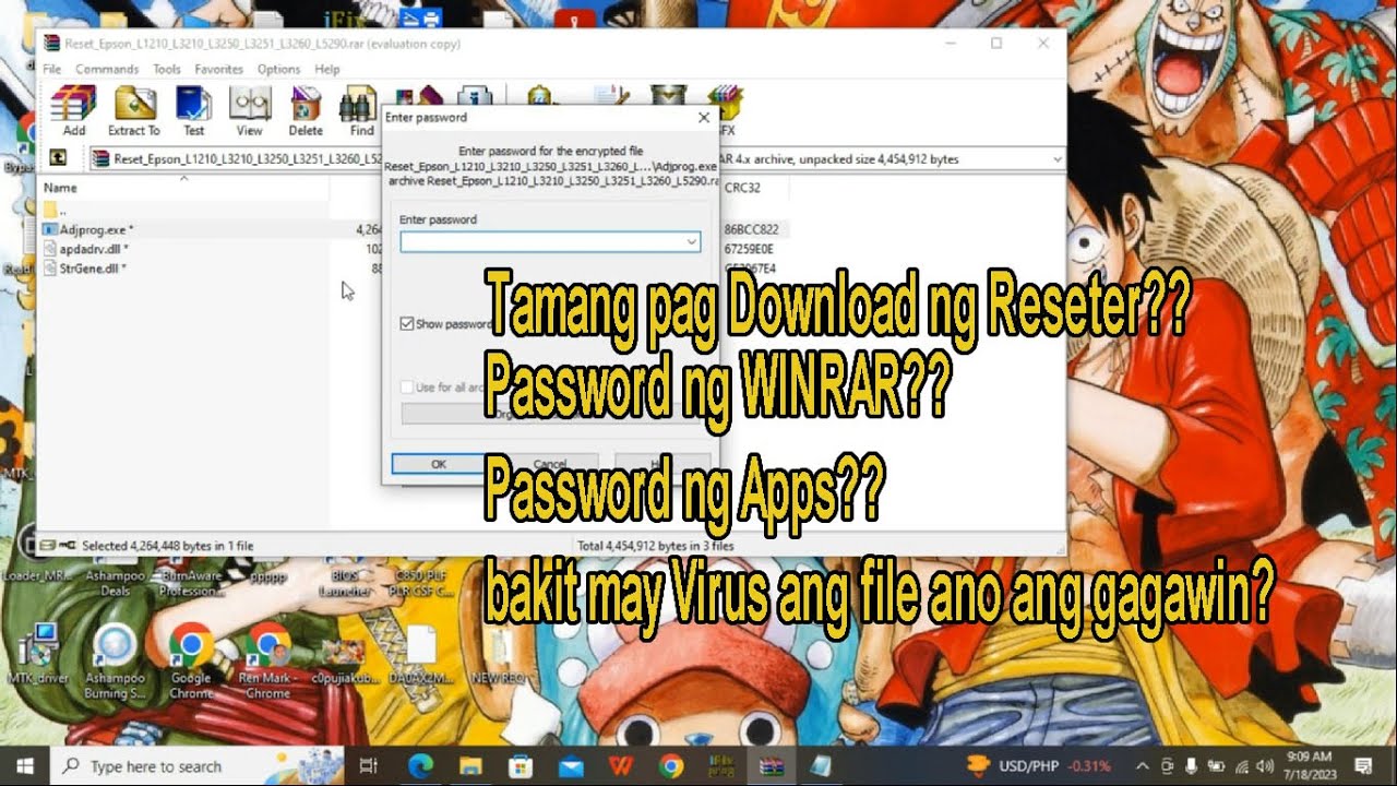 Ano ba ang tamang pag Download ng Resetter at ano ang Password ng ...