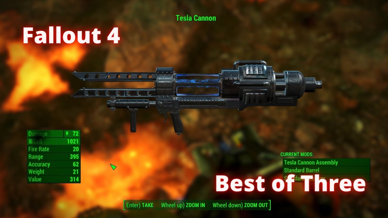 Fallout 4 Next Gen Update - Best of Three - Tesla Cannon - YouTube