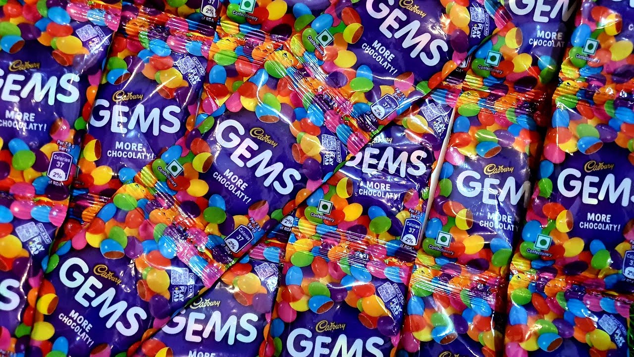 100 Cadbury Gems More Chocolaty Opening, A Lot of Candy | Ep - 1 - YouTube