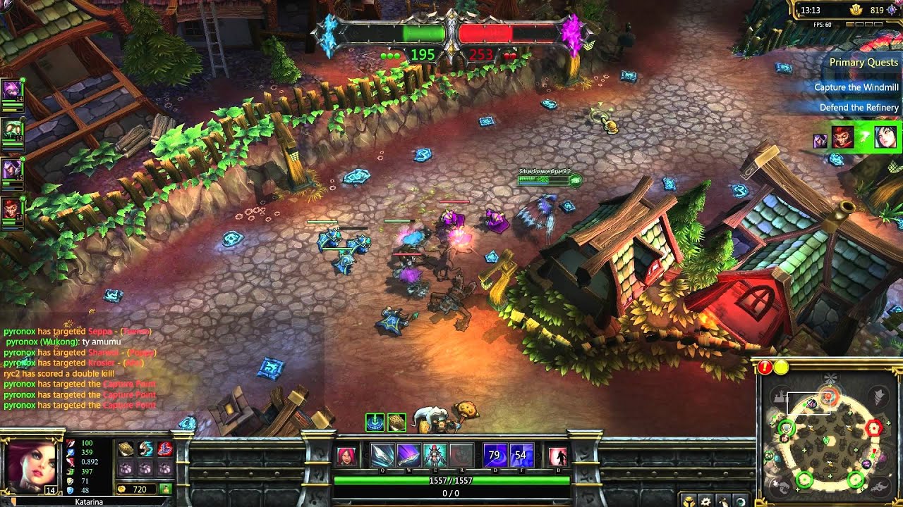 Epic LoL - Dominion Katarina AP Build Score 10/11/11 500+ AP YEAH ...