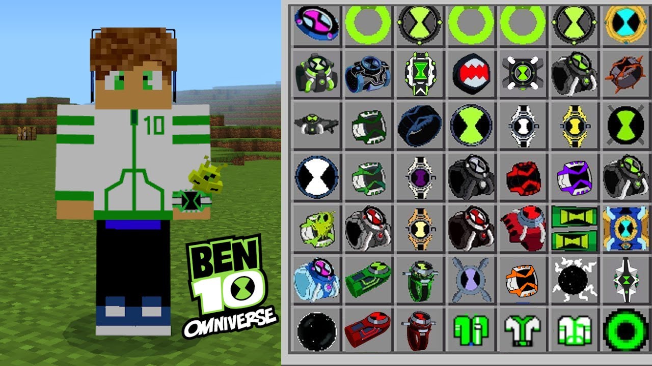 *NOVO* ADDON DO BEN 10 OMNIVERSE V20 PARA MINECRAFT! - YouTube