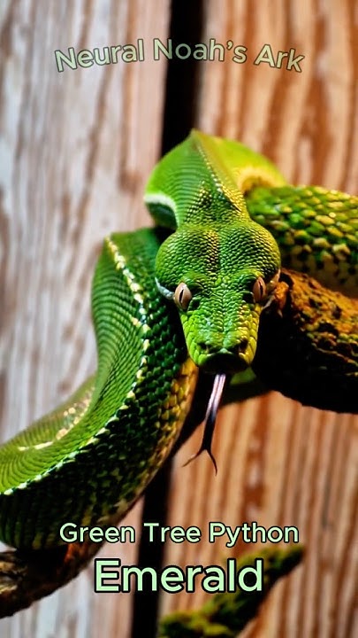 🌿🐍 Cute Baby Green Tree Python Emerald’s First Slither & Tiny Hisses ...