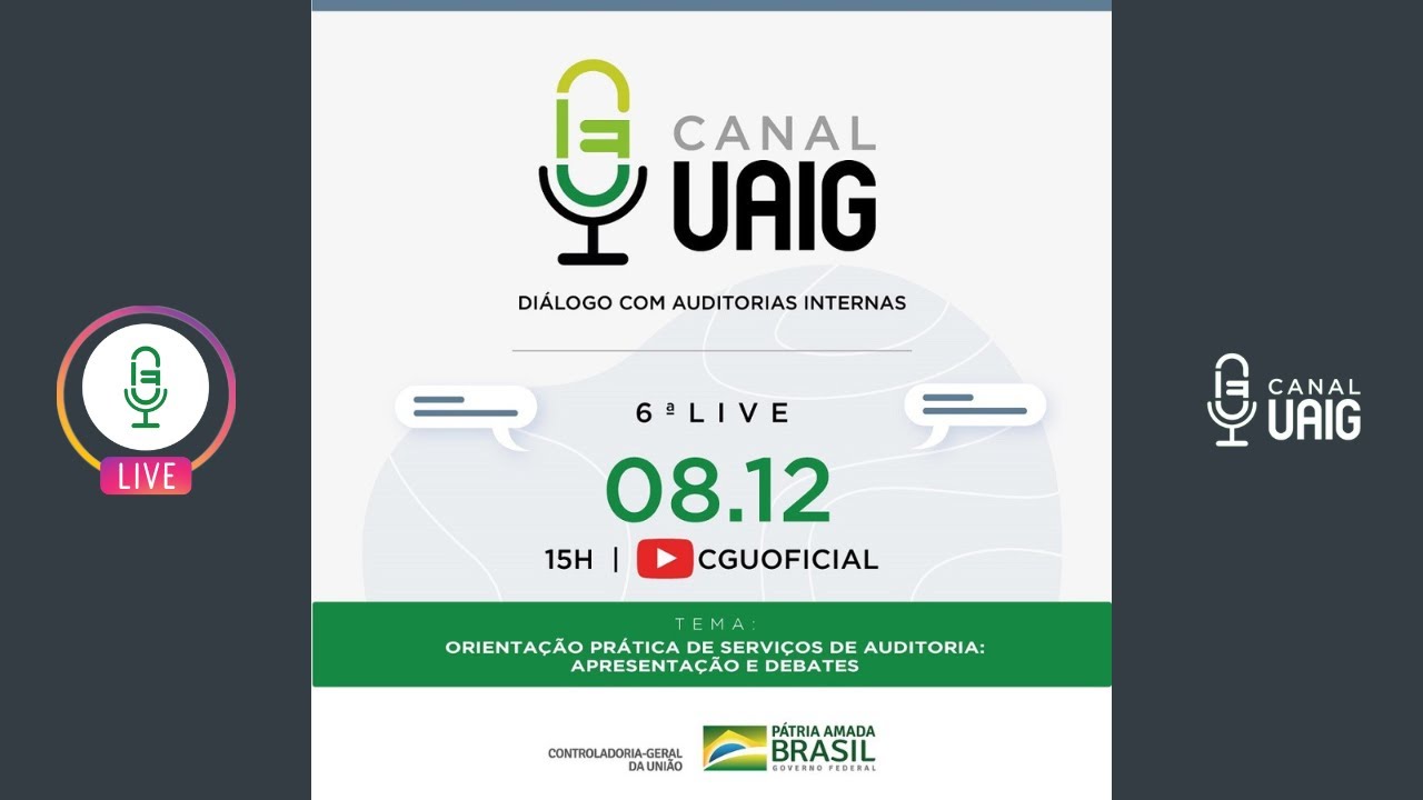 CANAL UAIG – 6ª live: Orientação Prática de Serviços de Auditoria ...