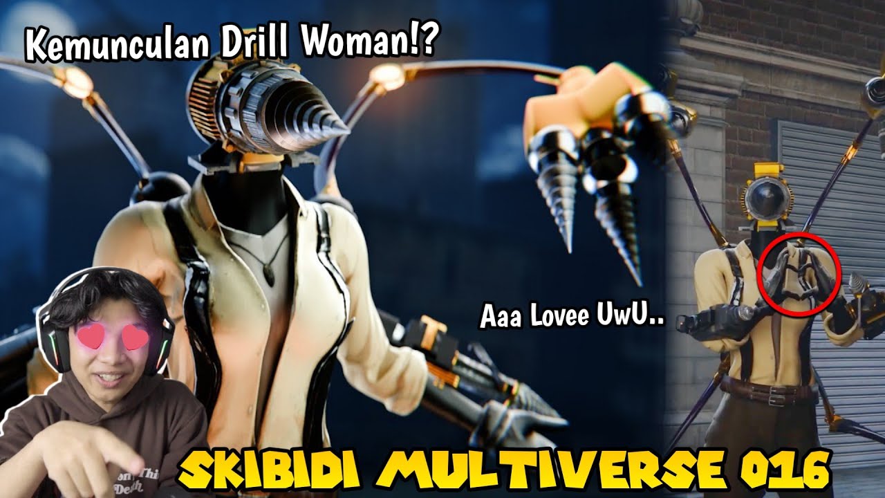 EPISODE BARU 016 SKIBIDI TOILET MULTIVERSE! KEMUNCULAN DRILLWOMAN UwU ...