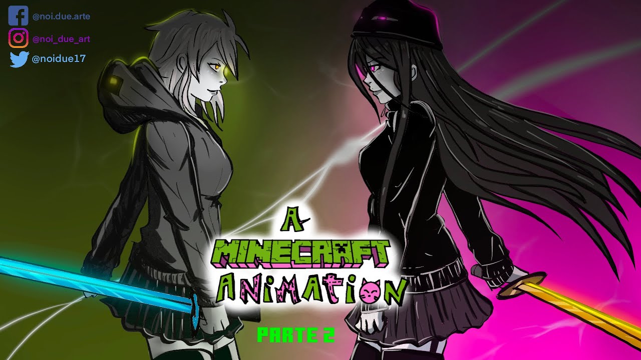 Minecraft fantasy animation (parte 2) - [Animazione 2D - Noi Due] - YouTube