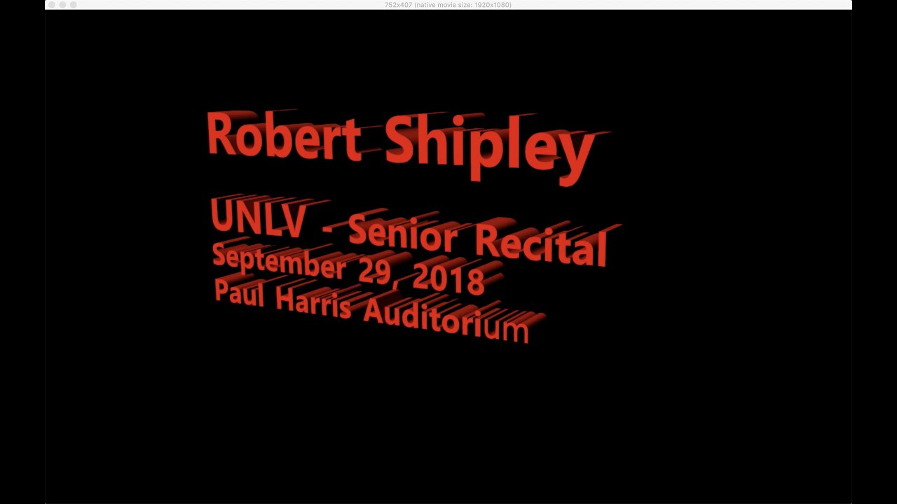Robert Shipley's UNLV Recital Boogie Wonderland - YouTube