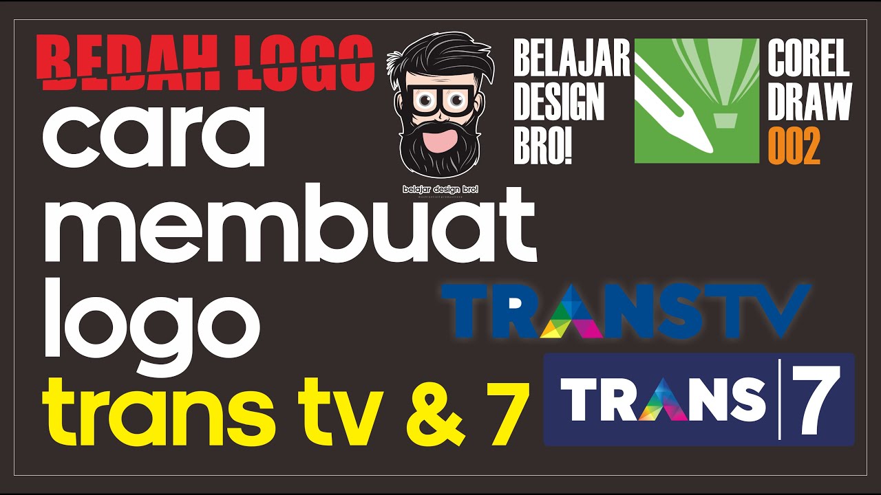 BELAJAR DESIGN (CORELDRAW) : BEGINI CARA MEMBUAT LOGO TRANS TV DAN ...