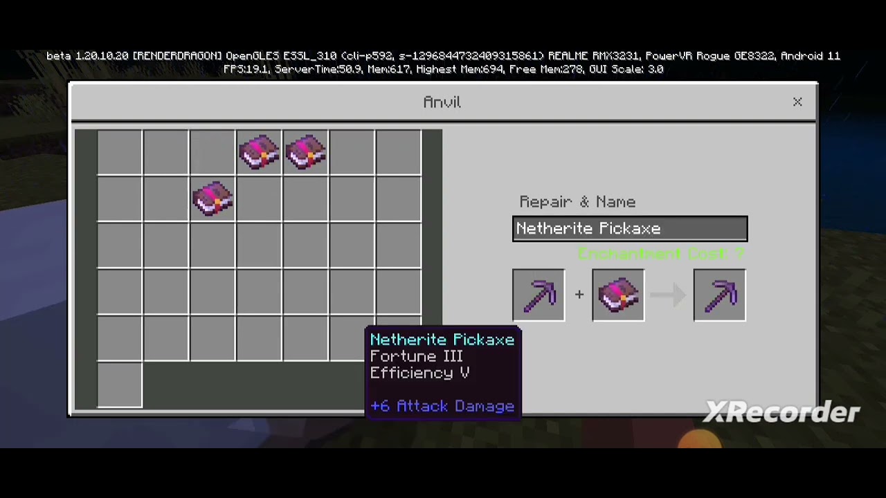 How to make a maxed out pickaxe - YouTube