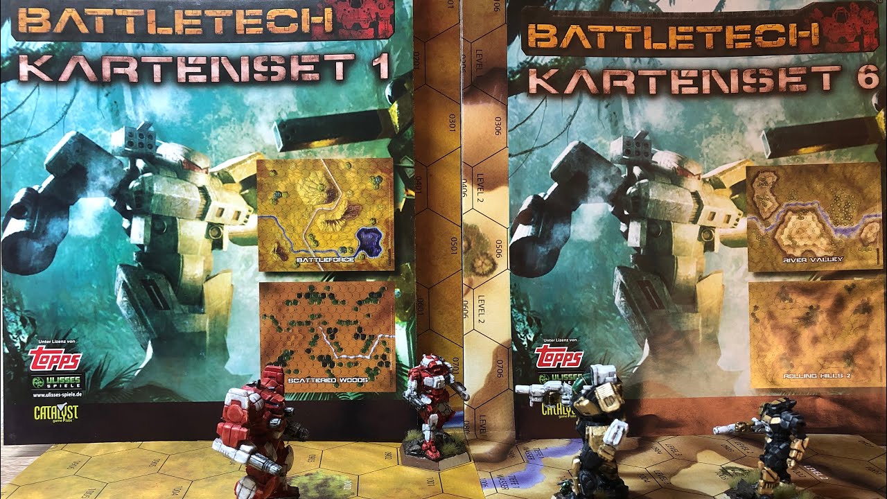 Rare German reprints of classic BattleTech maps - checking out Ulisses ...