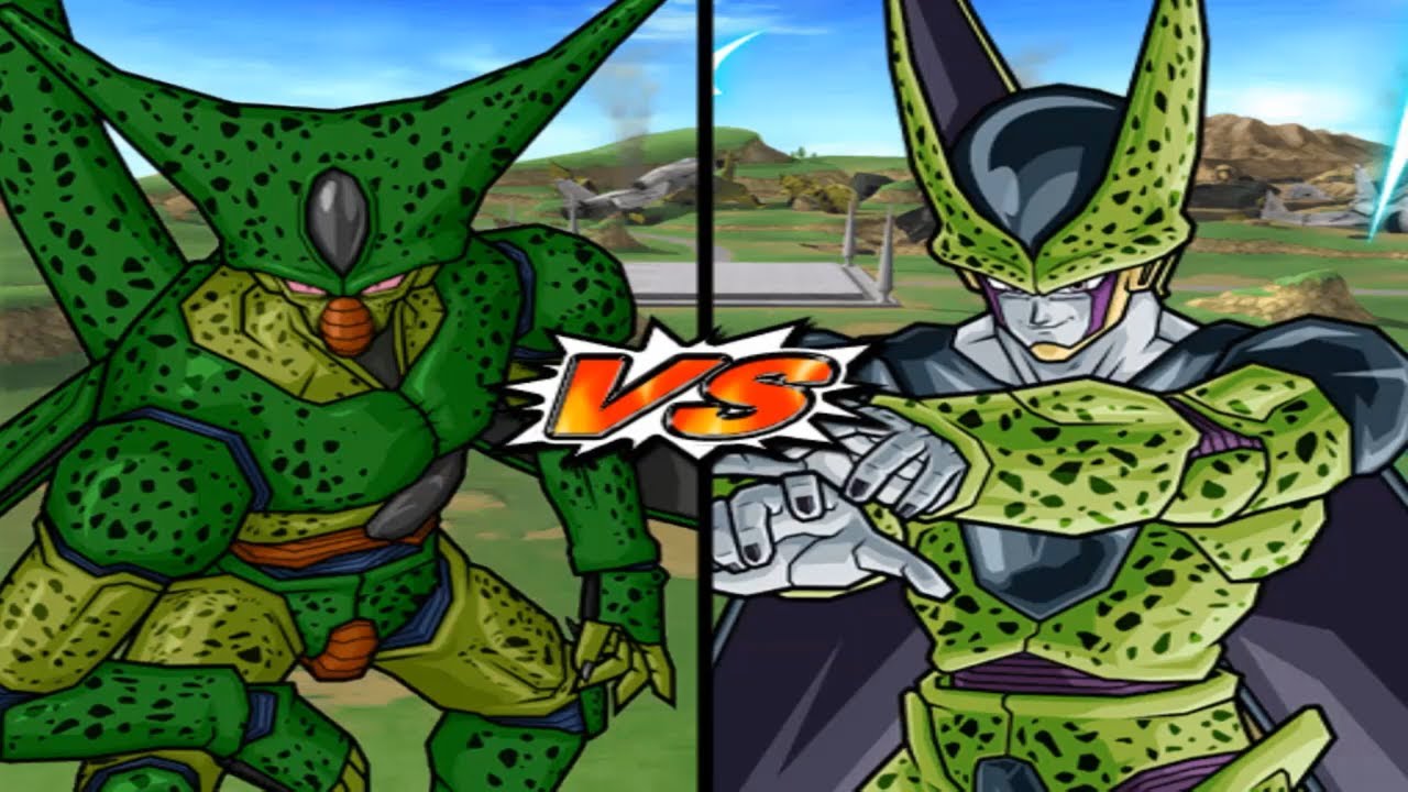 DBZ Budokai Tenkaichi 3 - Cell 1st Form VS Cell Perfect - YouTube