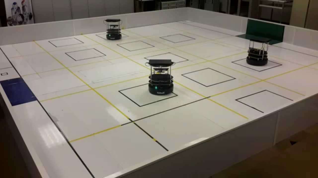 Task allocation using Turtlebot2 - YouTube