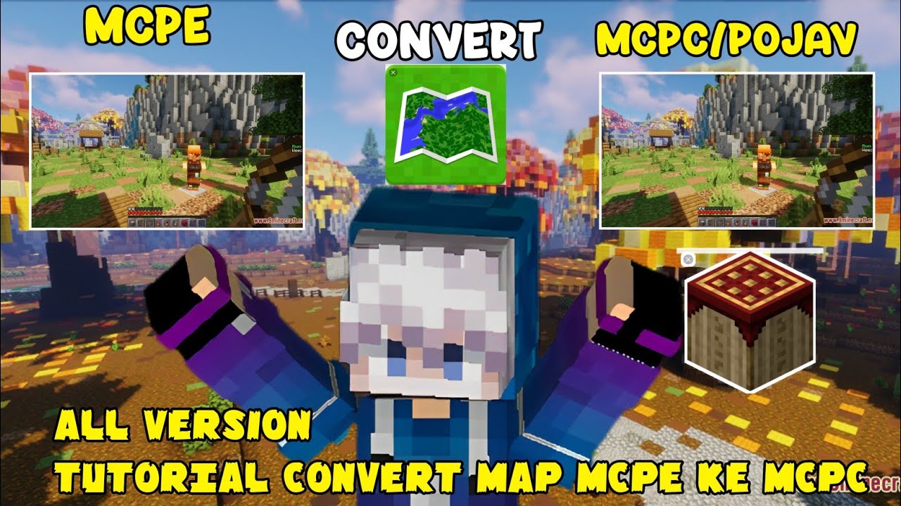 Cara Memindahkan Map MCPC Ke Mcpe Atau Sebaliknya!! Gampang Bener? 💯 Work - YouTube
