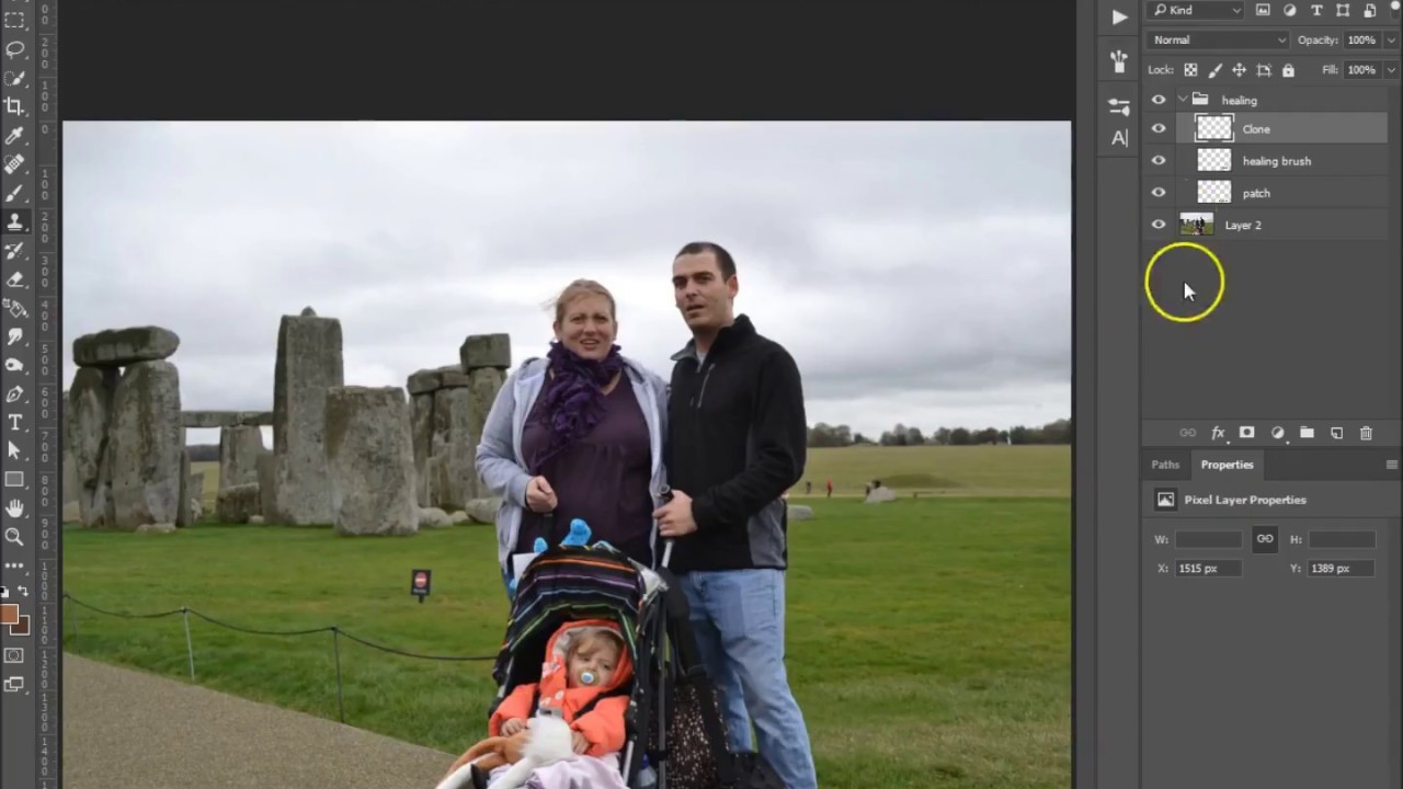 Photoshop Tutorial | Removing items and objects from a photo - YouTube