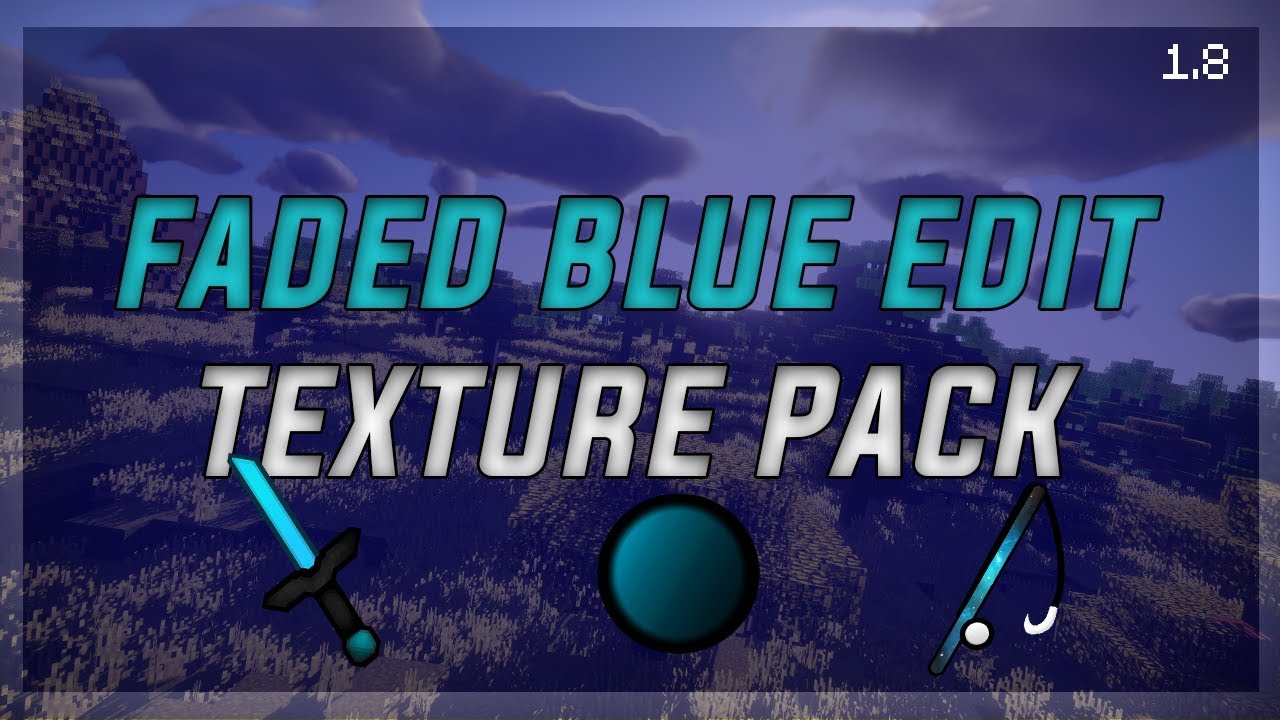 Faded Texture Pack Minecraft 1.8.9! Low Fire, Blue Hearts, Custom ...