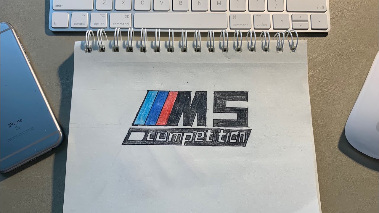 Drawing a BMW M5 Competition badge! - YouTube