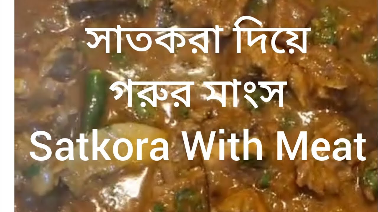 সাতকরা দিয়ে গরুর মাংস |nahidanajia_daily_vlog |Satkora with meat ...