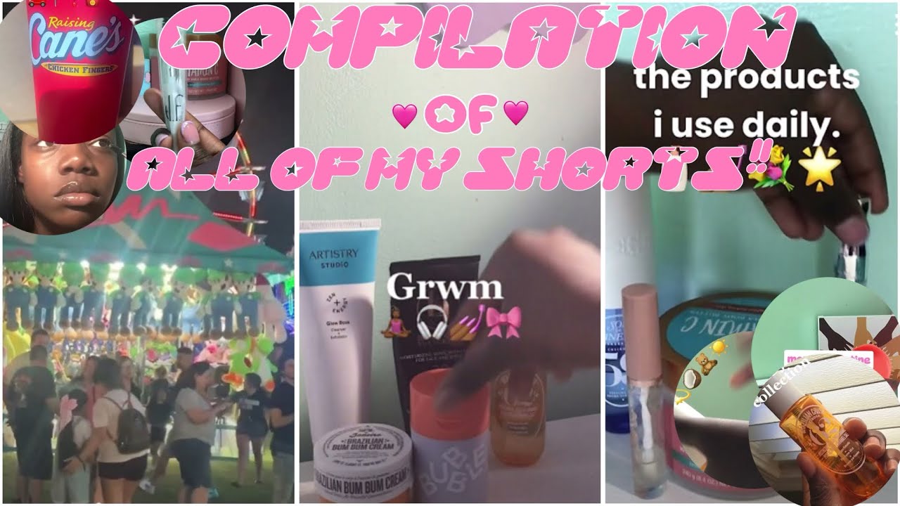 COMPILATION OF ALL MY SHORTS!!💓grwm, routines, ecttttt 🎀 - YouTube