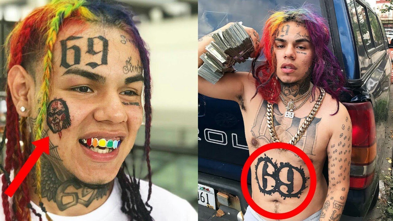 6IX9INE y el verdadero SIGNIFICADO DE SUS TATUAJES | Tekashi 69 ...