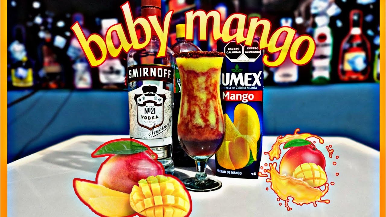 como preparar el BABY MANGO receta con vodka paso a paso muy fácil y ...